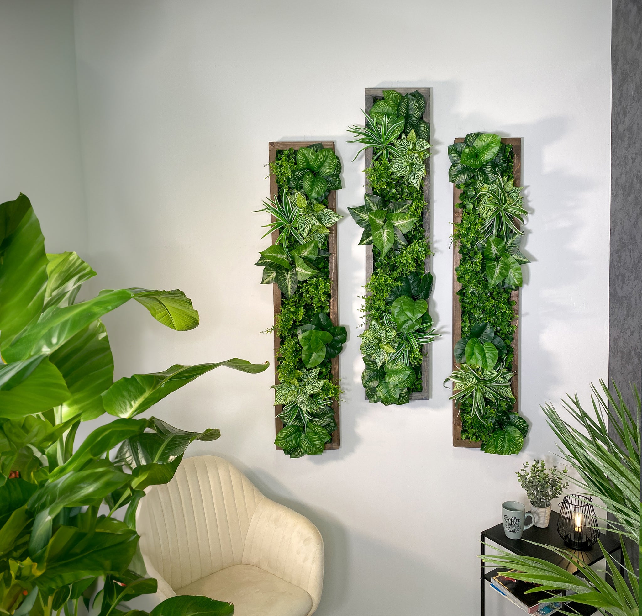 Plantframe/Pflanzenbild/Mooswand "SAMANA" aus Realtouch Kunstpflanzen – nelliflower.de